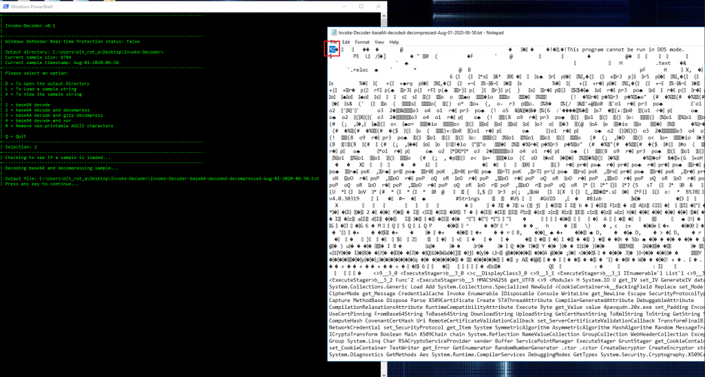 Invoke-Decoder - A PowerShell script to decode/deobfuscate malware samples | RobWillis.info