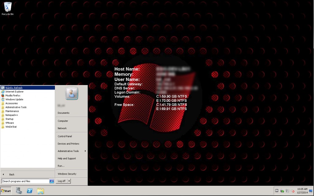Simple BGInfo AD logon script | RobWillis.info